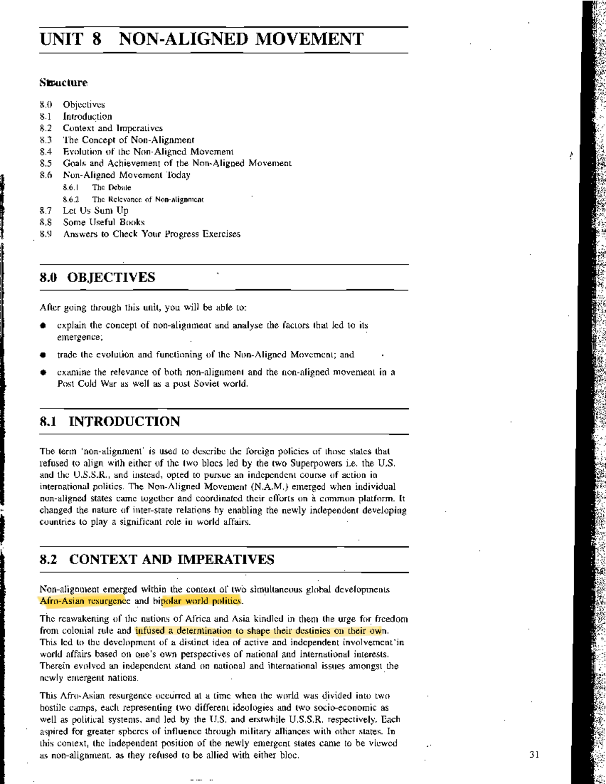 Non-Aligned Movement (NAM) Overview and Relevance Today - Studocu