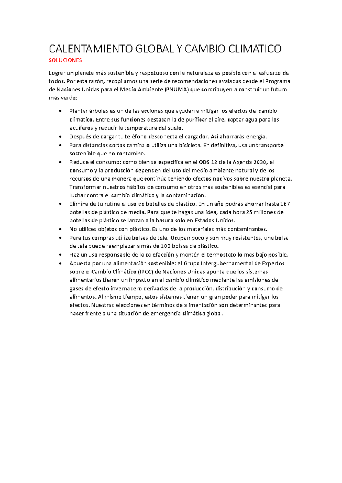 Calentamiento Global Y Cambio Climatico - CALENTAMIENTO GLOBAL Y CAMBIO ...