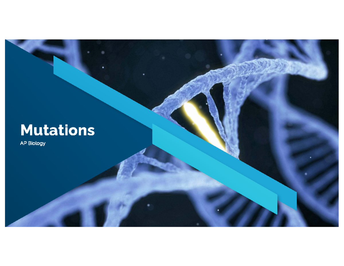 AP Biology: Understanding Mutations and Their Effects on Genes ...