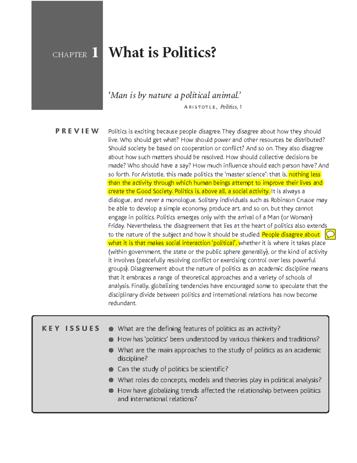 CHAPTER 1: Understanding Politics - Key Concepts and Theories (POL101 ...