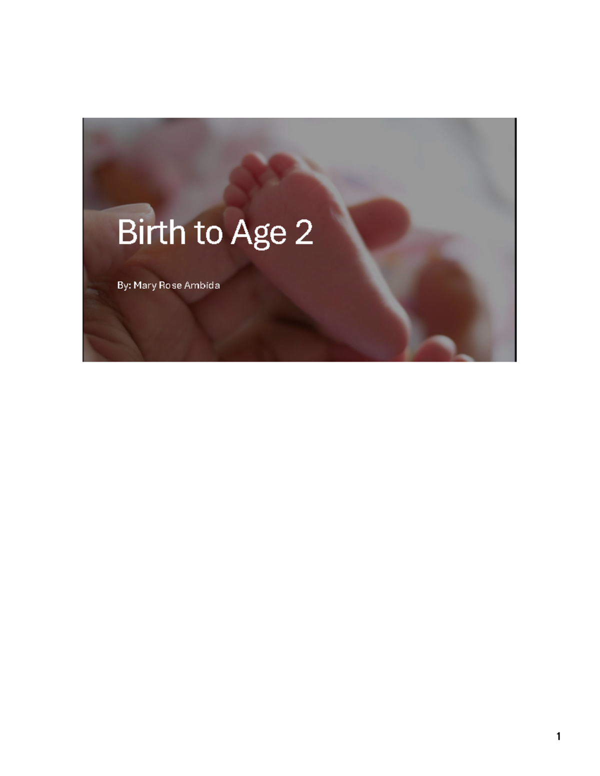 PSY 115 Birth to Age 2: Cognitive & Physical Development Overview - Studocu