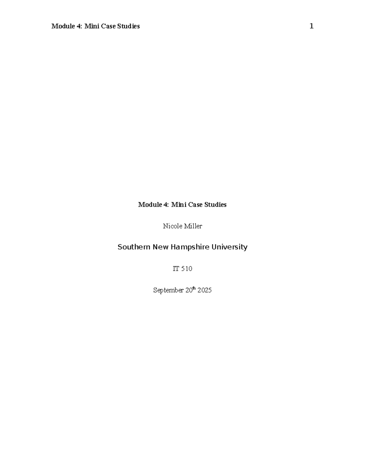 IT 510: Module 4 Mini Case Studies on Kitchen Gadgets - Studocu