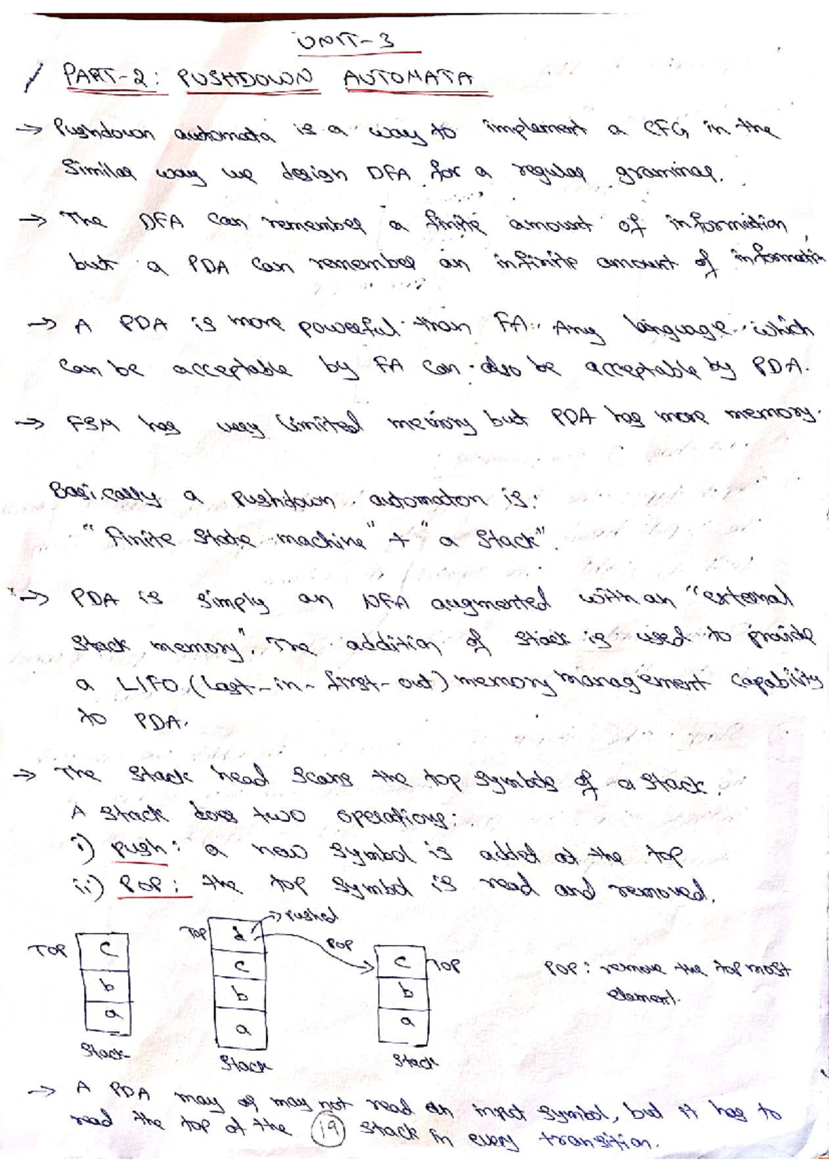 ATCD-Unit-3 Lecture Notes: Comprehensive Overview - Studocu