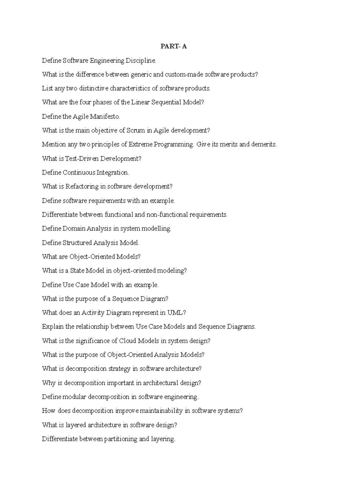 SE - Software Engineering Discipline: Key Concepts & Models - Studocu