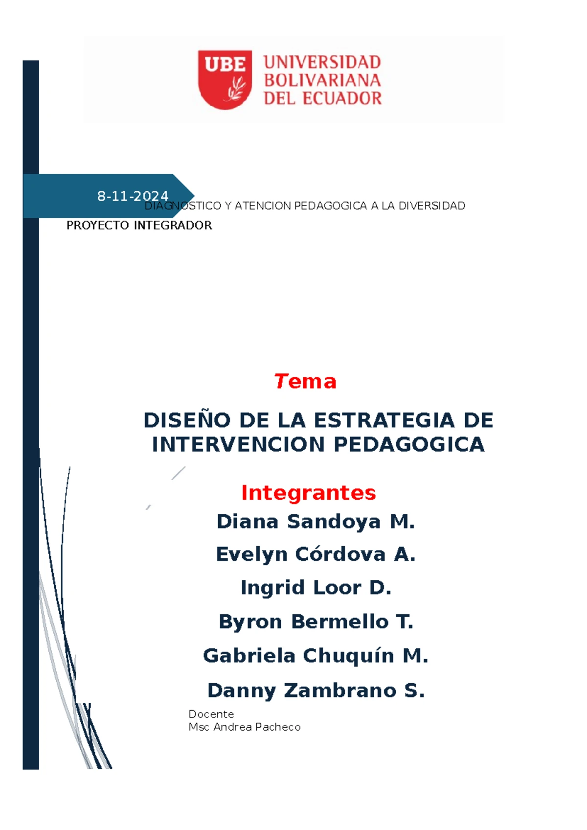 Proyecto Integrador Final - Examen Final de Diagnóstico 2024-2025 - Studocu