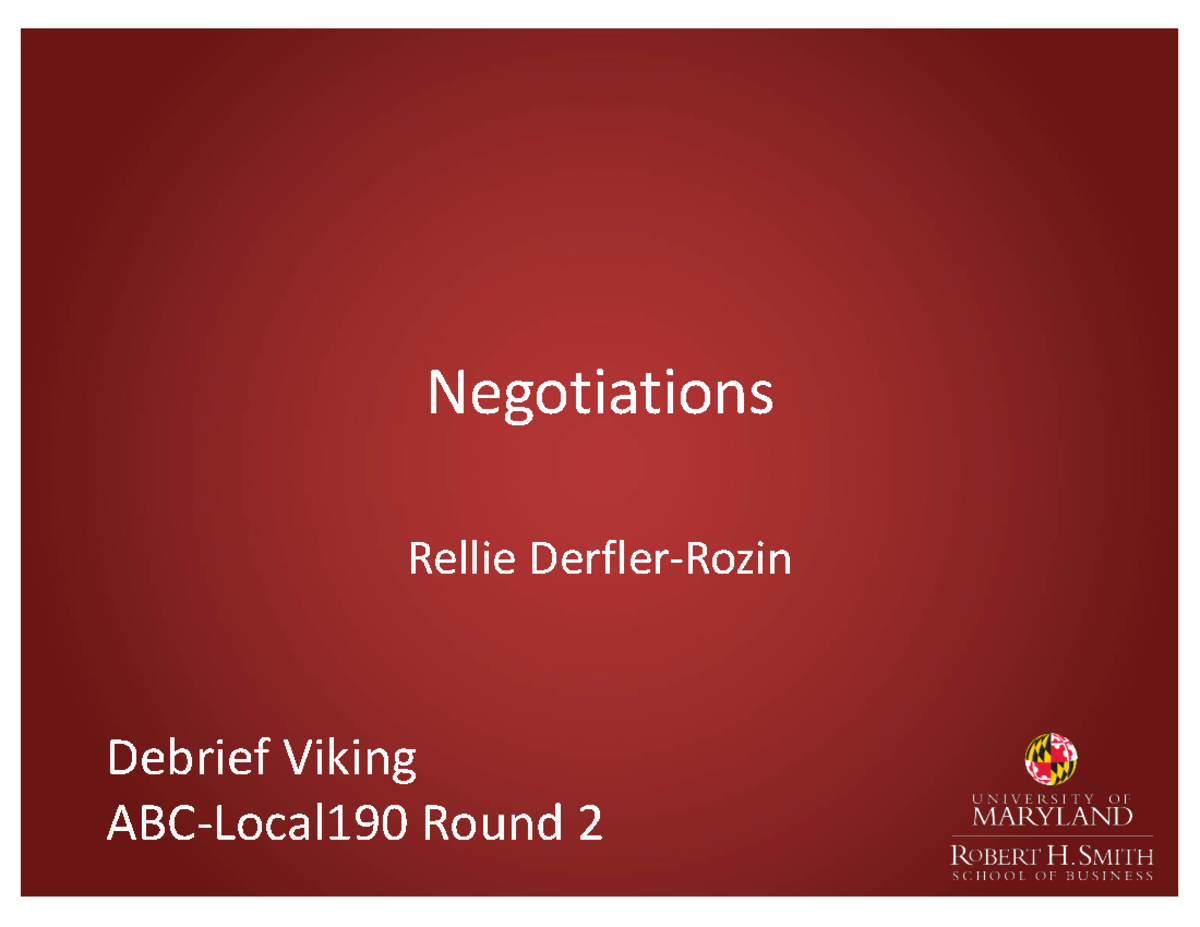 Negotiation Strategies: Balancing Interests, Rights, and Power (Course ...