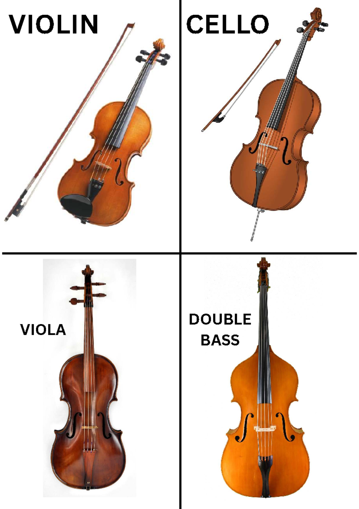 Violin - acwgweg - Mapeh - VIOLIN VIOLA CELLO DOUBLE BASS HARP PICCOLO ...