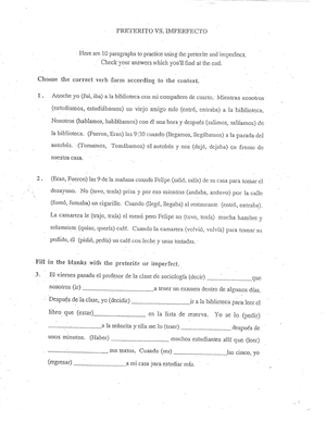 [Solved] El da de Ernesto y Roberto Fill in each blank in the - Spanish ...