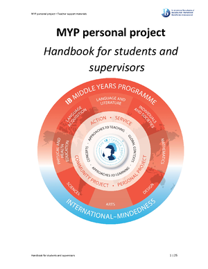 Interdisciplinary Learning MYP 4 Premock exam - Pre-release material ...