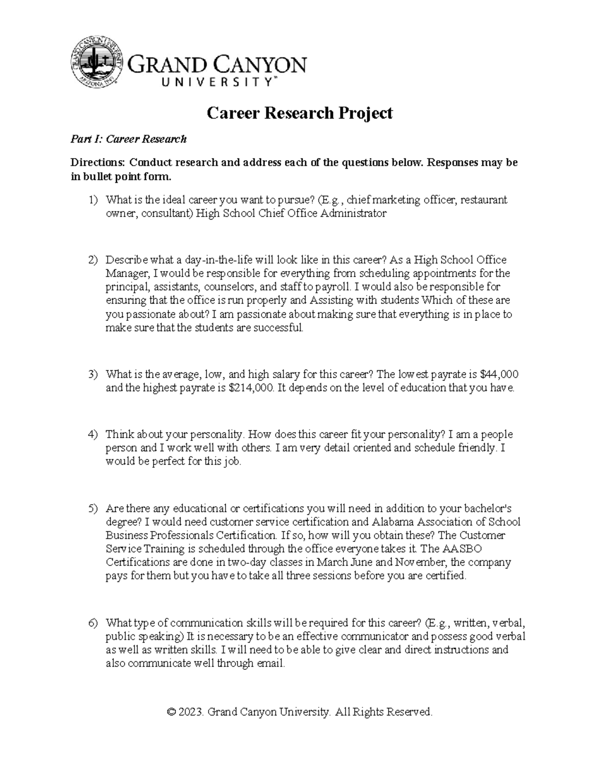 MKT-315-RS-T8-Career-Research-Project: Exploring a Future as a High ...