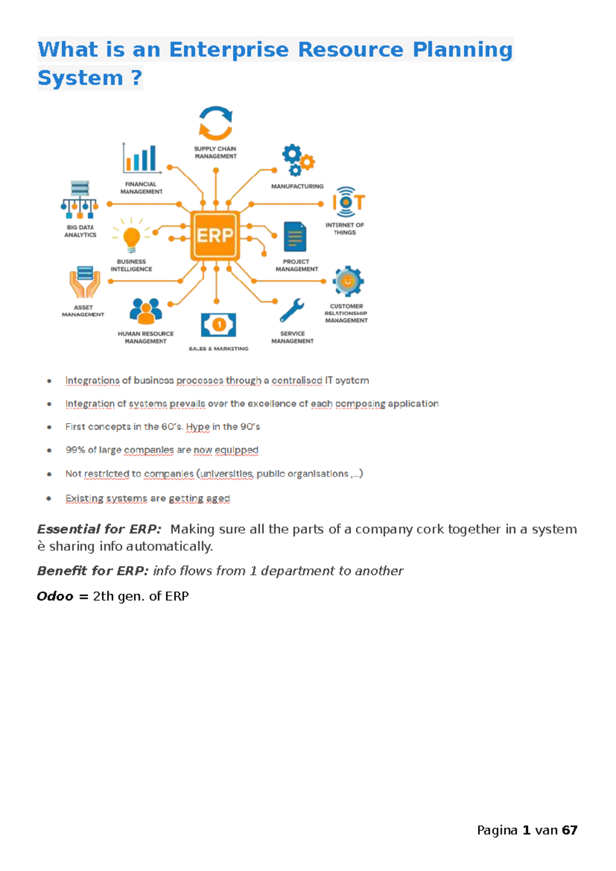 ERP Samenvatting: Understanding Enterprise Resource Planning Systems ...