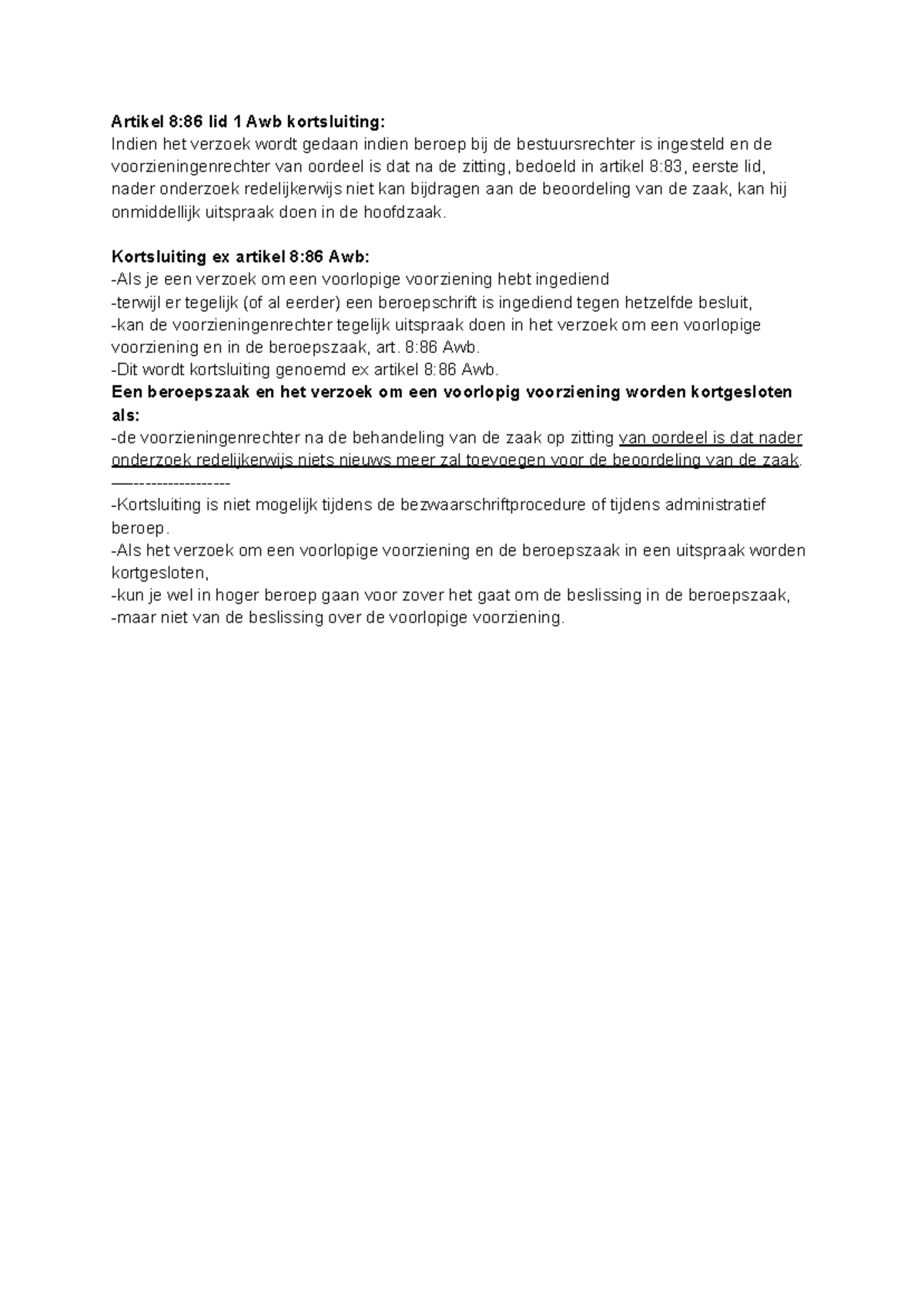 Artikel 8:86 Awb: Kortsluiting en Voorlopige Voorzieningen Uitleg ...