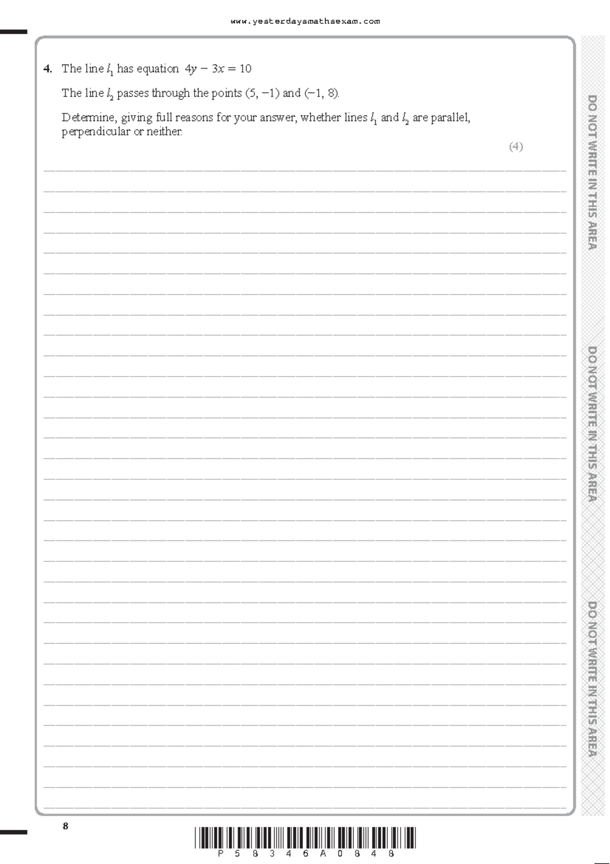 AS Straight Line Graphs: Analyzing Line Relationships and Equations ...