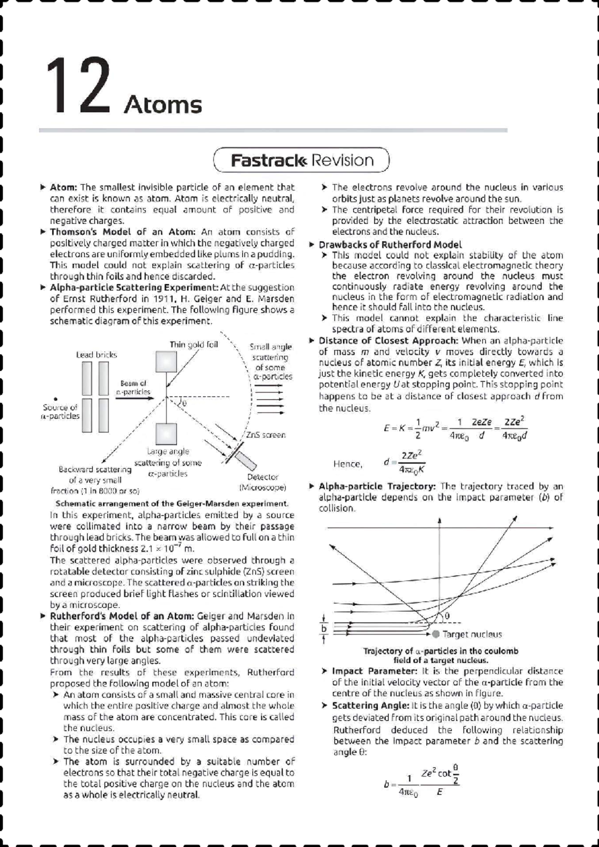 Selfstudys com file - PRACTICE MATERIAL - 12 Atoms Fastrack Revision ...