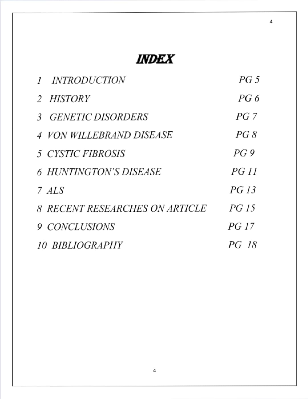 Biology Investigation Report: Genetic Disorders & Recent Research - Studocu