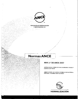 NMX J 549 ANCE 2005 - NOM - PARA USO EXCLUSIVO DE ING JOSÉ LOPEZ CHAVEZ Importante: el contenido ...