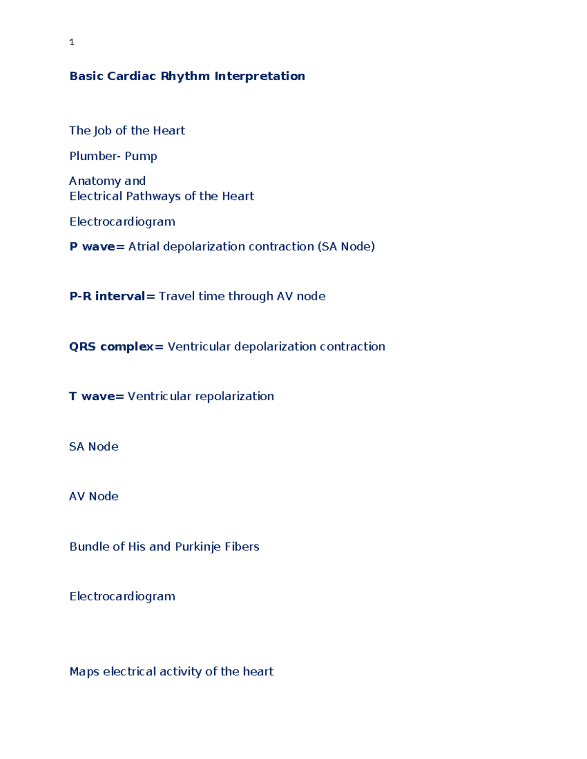 Basic Cardiac Rhythm Interpretation: Understanding Heart Rhythms and ...