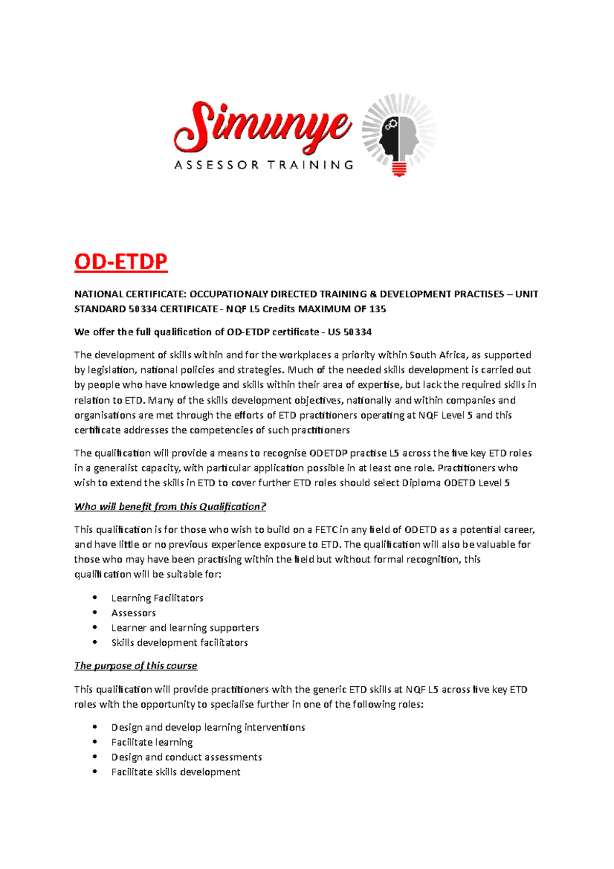 Website - OD-ETDP Programme - 22 July 2020 - OD-ETDP NATIONAL ...