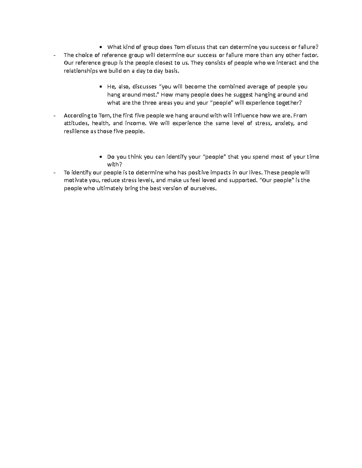 Mindfulness Reflection: Group Influence in Week 6 - Studocu