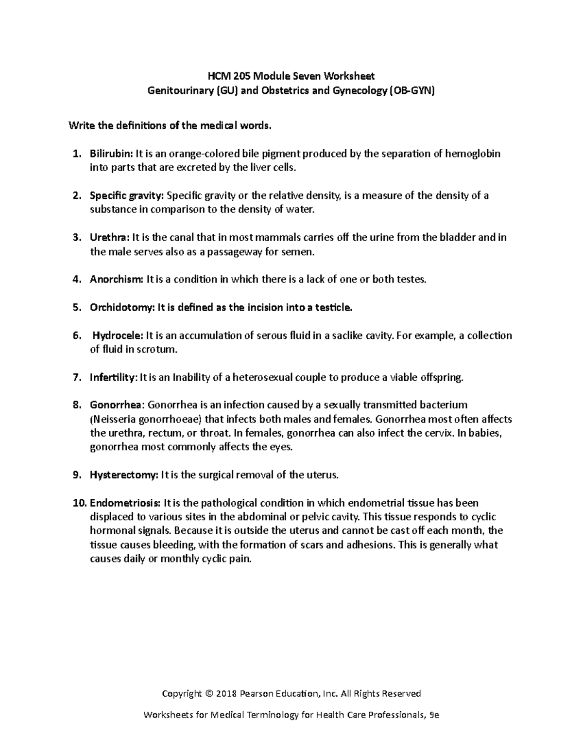 HCM 205 Module Seven Worksheet Document - HCM 205 Module Seven ...