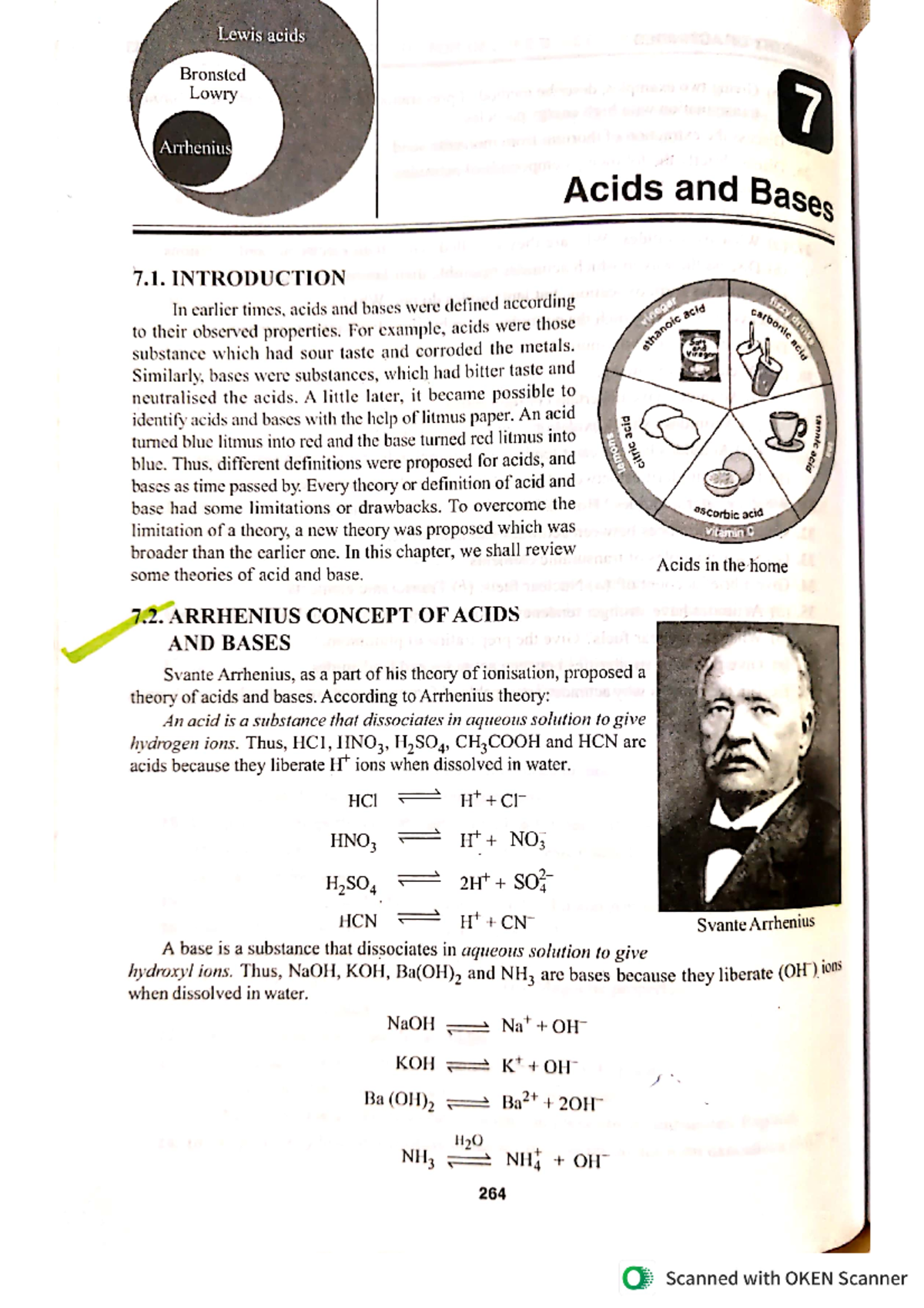 Acid and base notes - Lewis acids Bronsted Lowry 7 Arrhenius Acids and ...