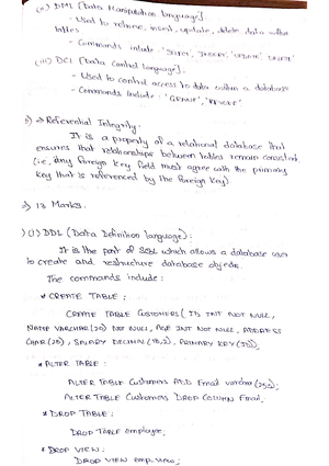 dbms - cs3492 - Studocu