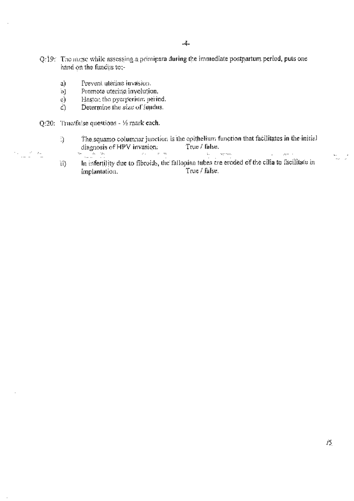 NCK Past Exam Practice Papers for Review - Studocu