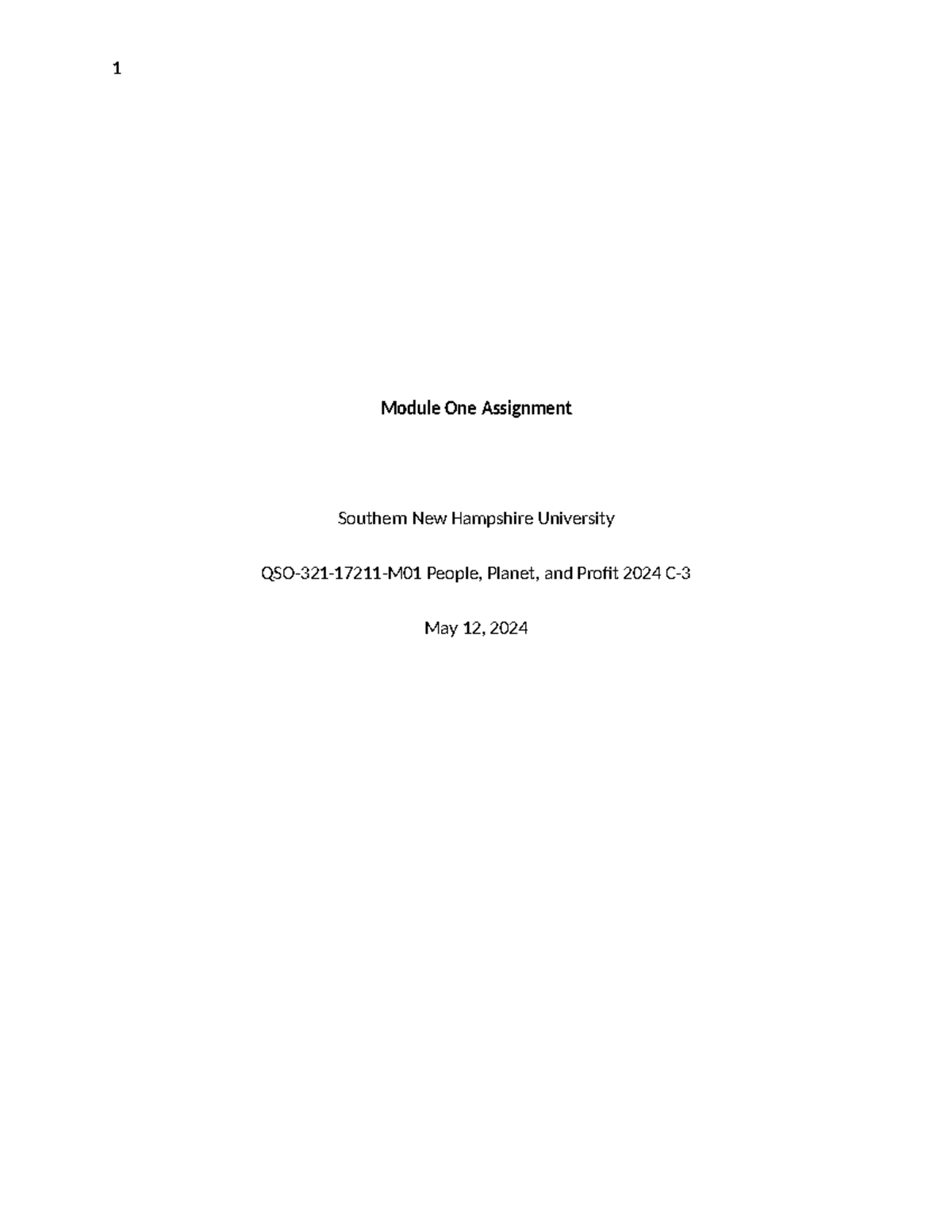 1-3 Assignment Triple Bottom Line Industry Comparison - Module One ...