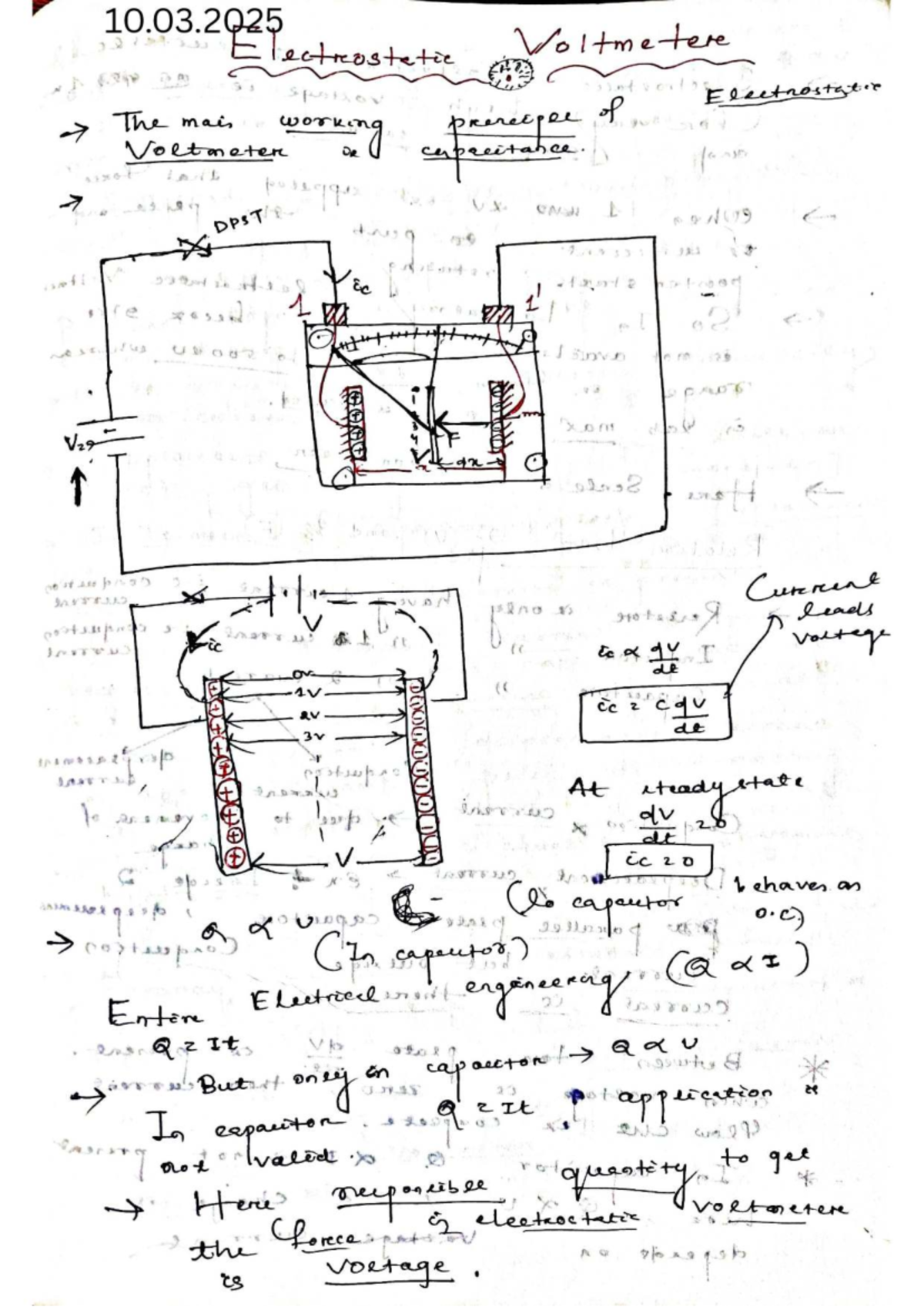 Electrostatic Voltmeter Overview for EE Course (10.03.2025) - Studocu