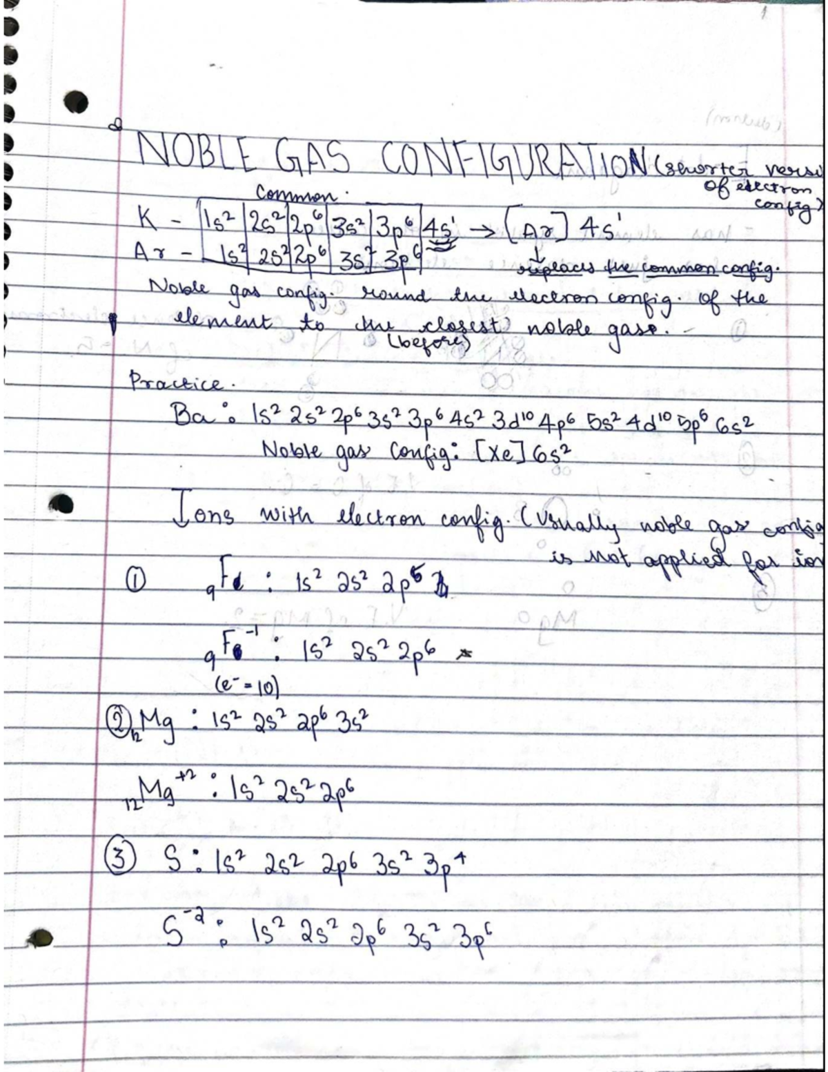 Noble Gas Configuration & Electron Configurations (Chem 91425) - Studocu