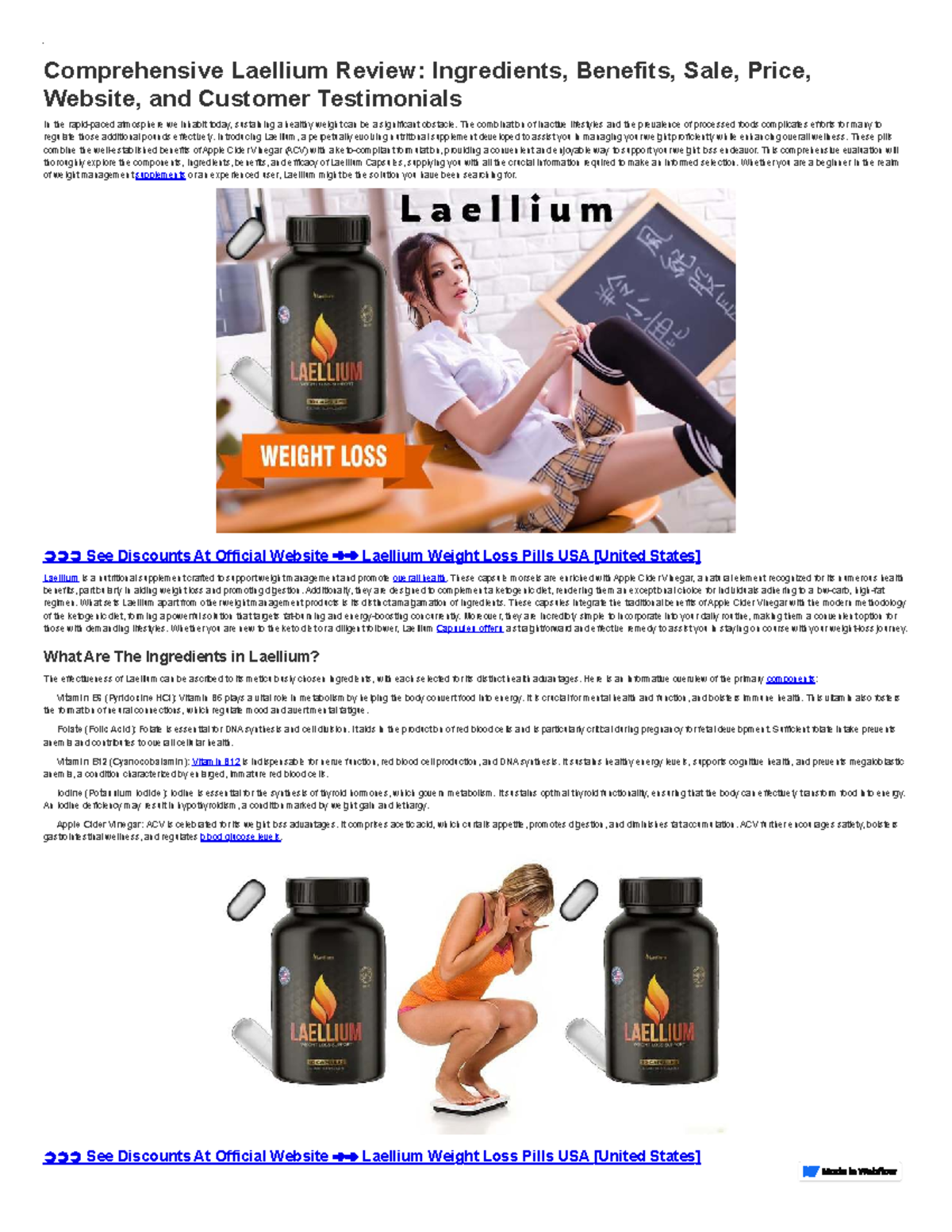 Laellium Weight Loss Supplement Review: Ingredients & Benefits Explained - Studocu