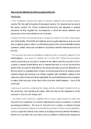 [Solved] Application of Section 174 of criminal procedure Act 51 of ...