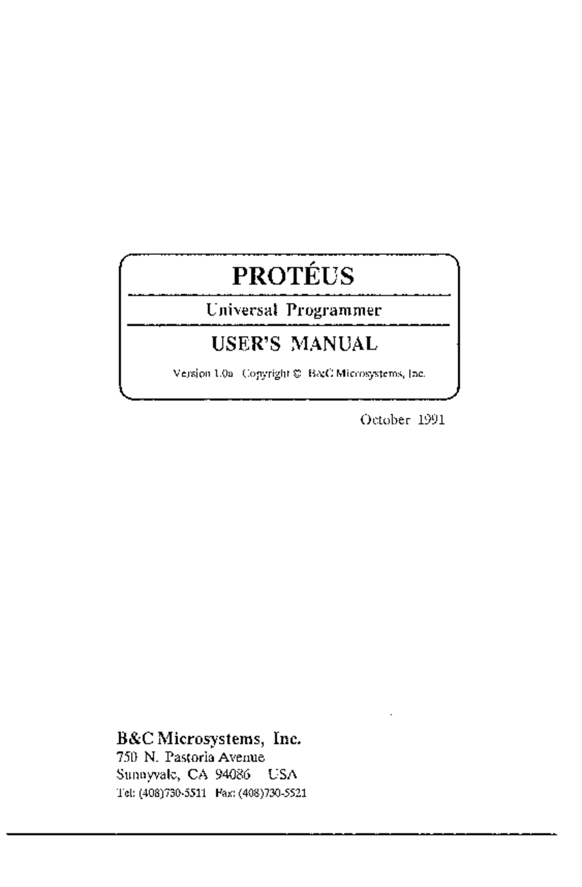 Proteus Universal Programmer Manual v1.0a - User Guide - Studocu