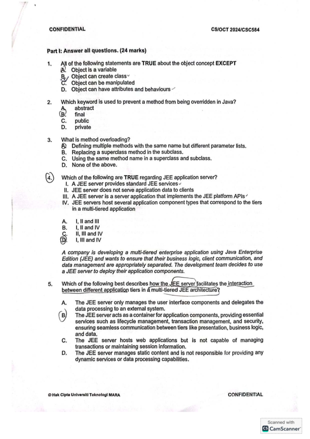 Enterprise Programming Exam Questions & Answers (OCT 2024) - Studocu