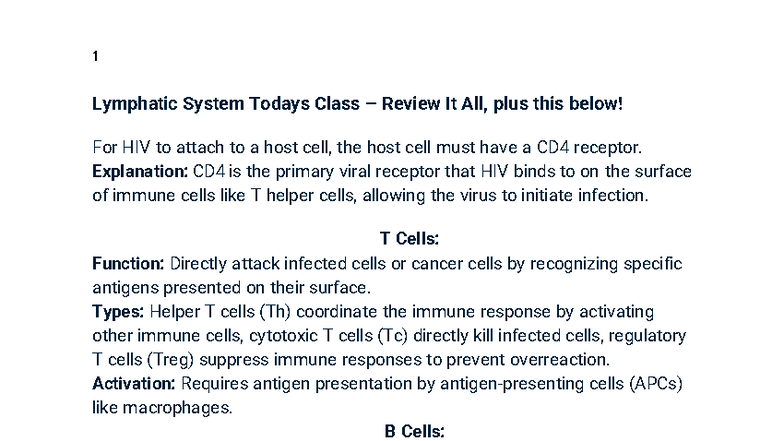 Midterm Review MDC: Lymphatic & Endocrine System Insights - Studocu