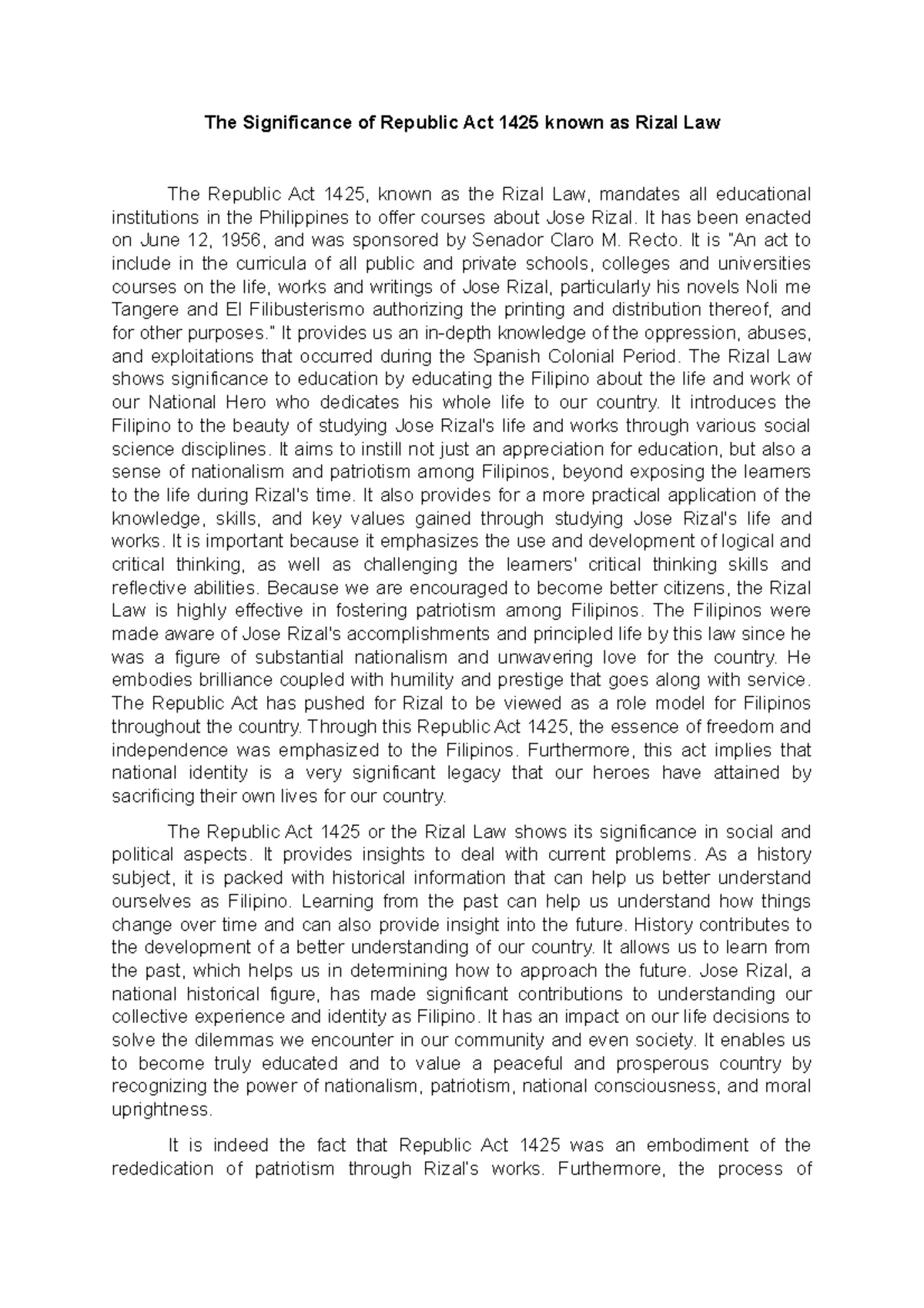 Life and Works of Rizal - 1. Why should we study the Life and Works of ...