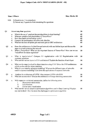 Deep learning notes - Introduction to Deep Learning Definition of Deep ...