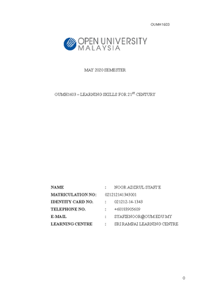 [Solved] Tugasan ini menggalakkan pelajar untuk mengembangkan kemahiran ...