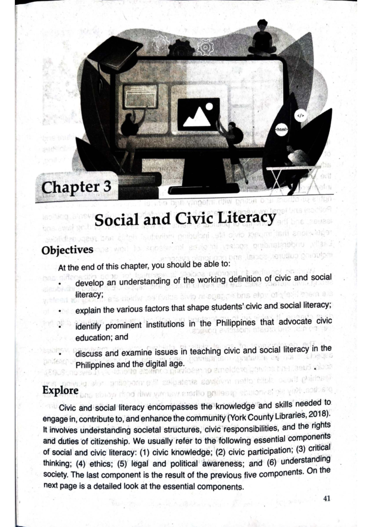 Chapter 3: Social and Civic Literacy Objectives and Strategies - Studocu