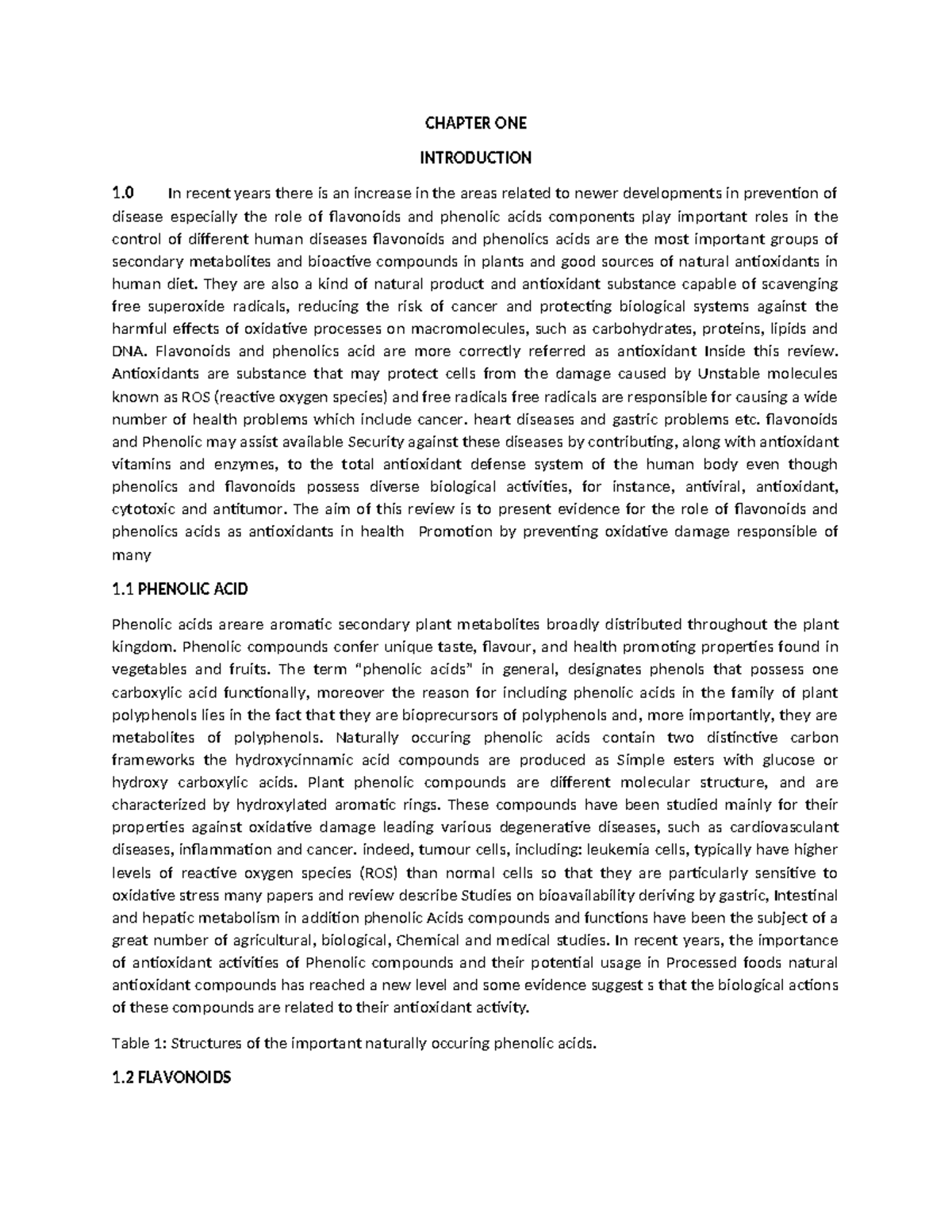 Tblack Seminar 1 & 2: Role of Flavonoids and Phenolic Acids in ...