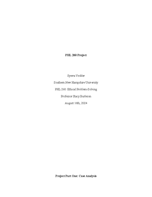 IDS-150 Module Four Short Answer Paper - Syerra Vedder 02/02/ IDS 150 ...