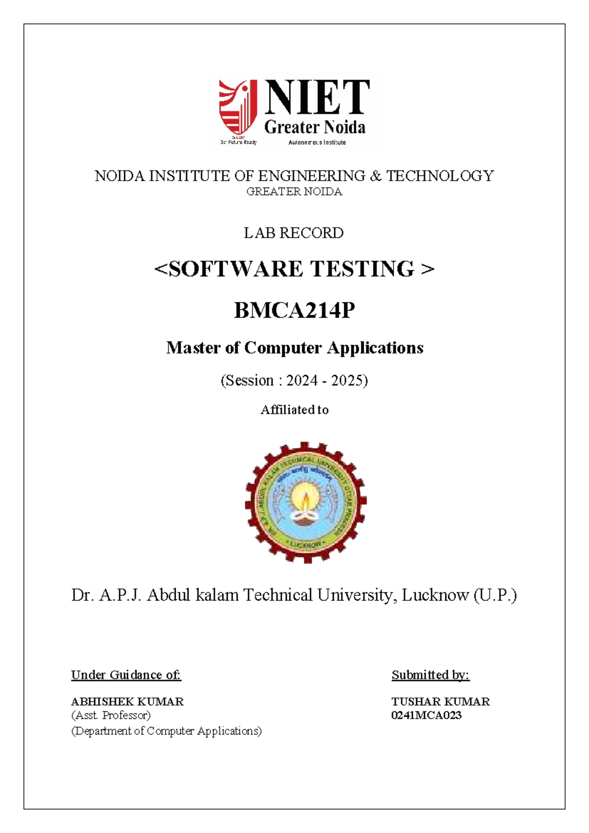 BMCA214P Lab Record: Testing and Test Cases for Banking Applications ...