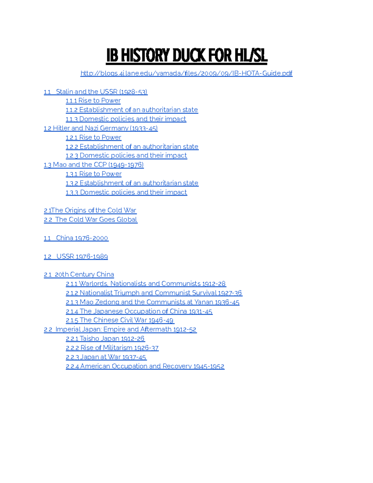 IB History Study Notes: Authoritarian States & Key Figures in Stalin ...