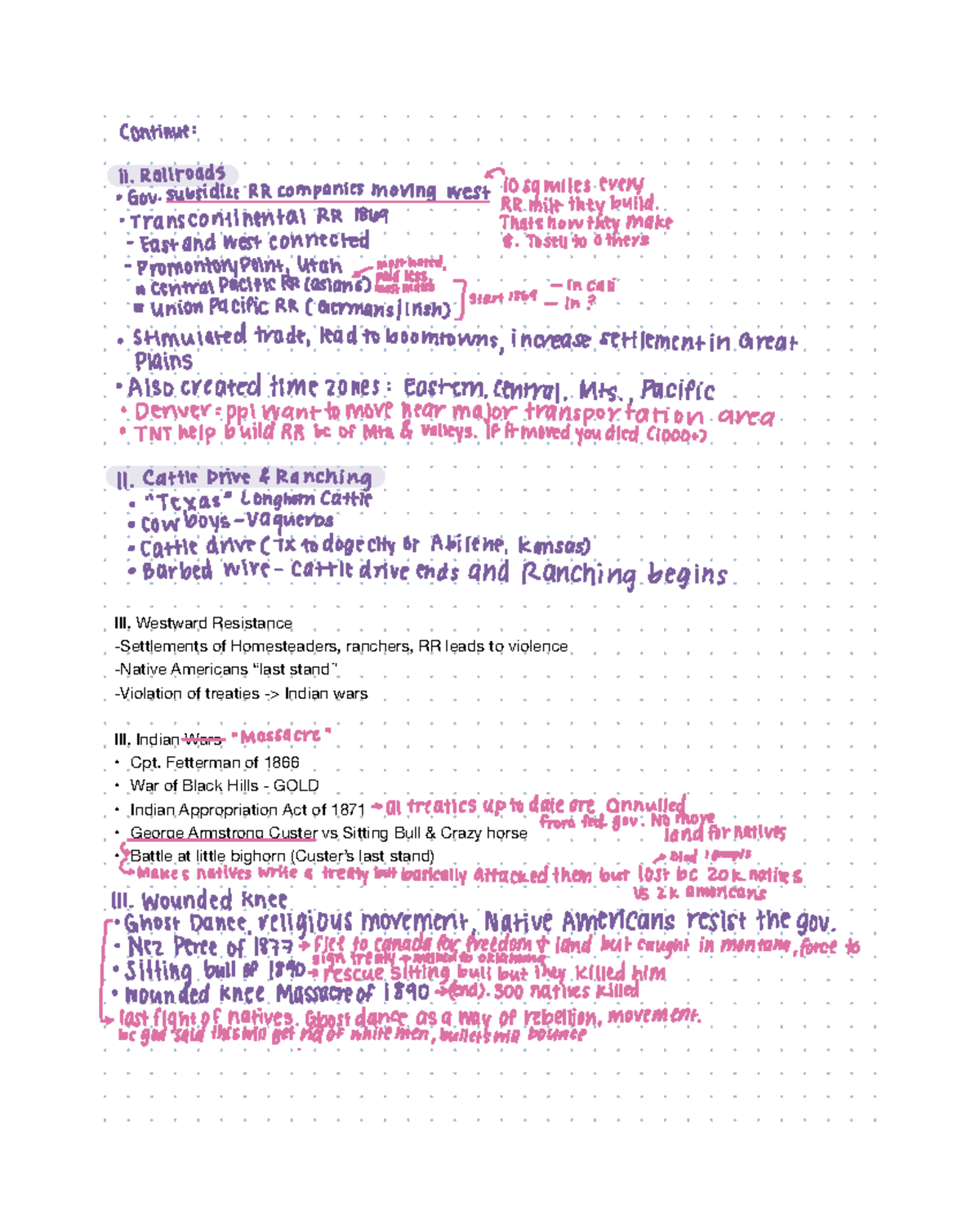 Westward Expansion (HIST 201): Native American Resistance Overview ...