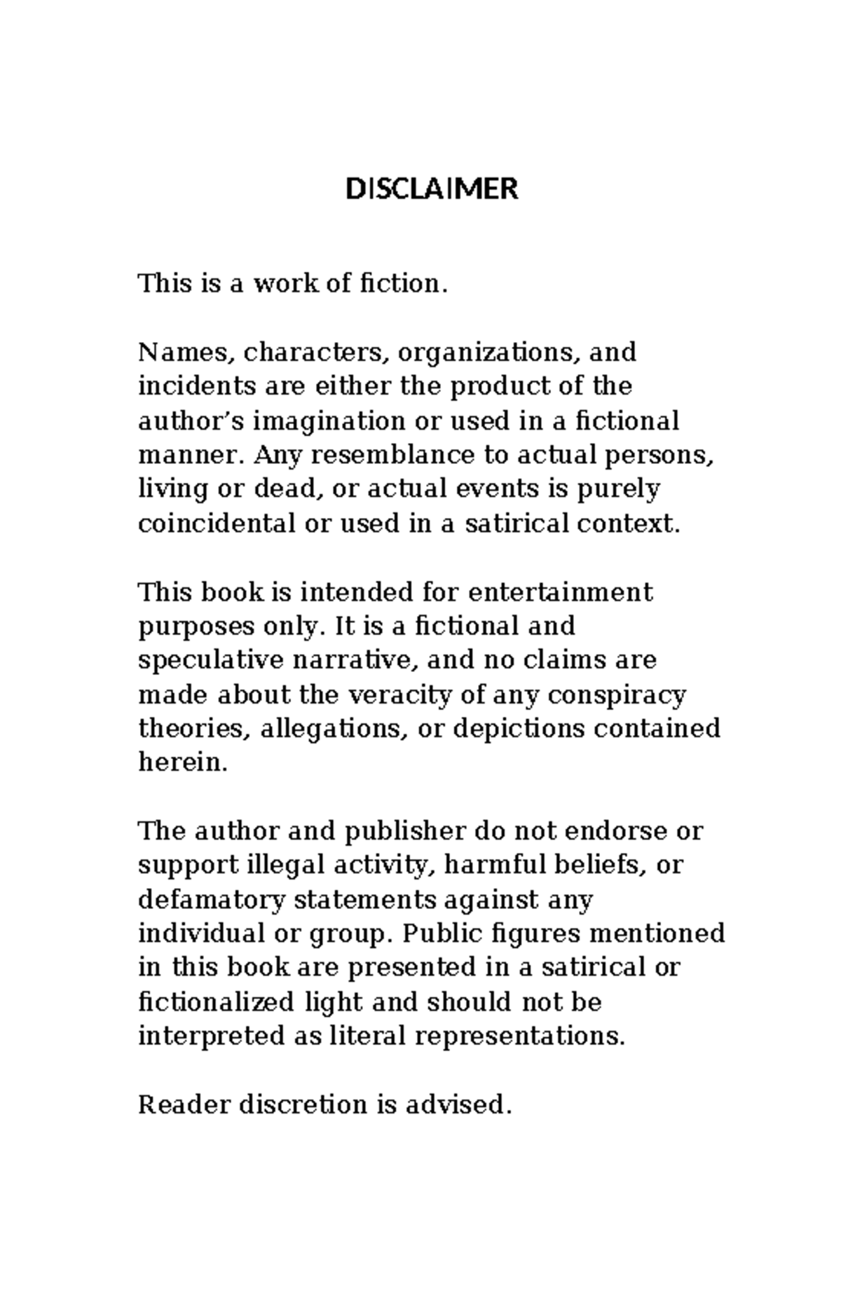 Book Template - Notes for AO: Fictional Narrative Guidelines - Studocu