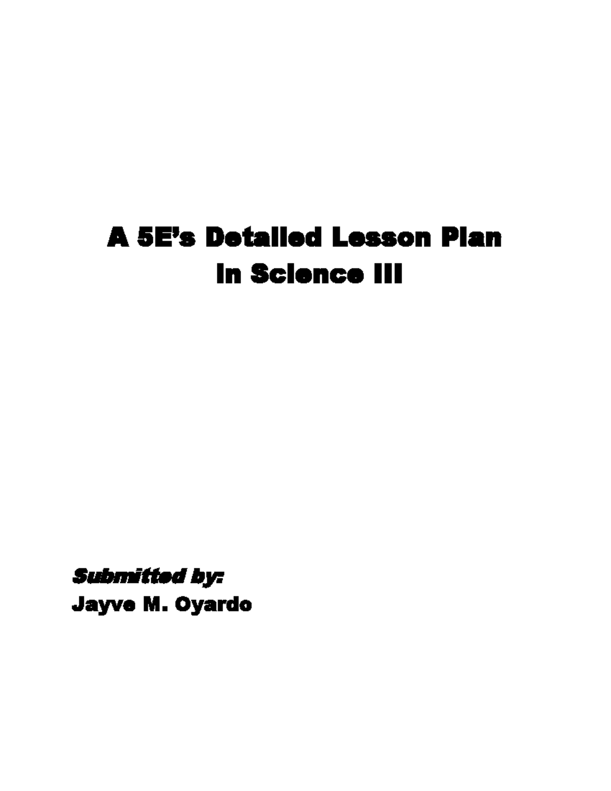 552206644 5E s Detailed Lesson Plan in Biology - A 5E’s Detailed Lesson ...