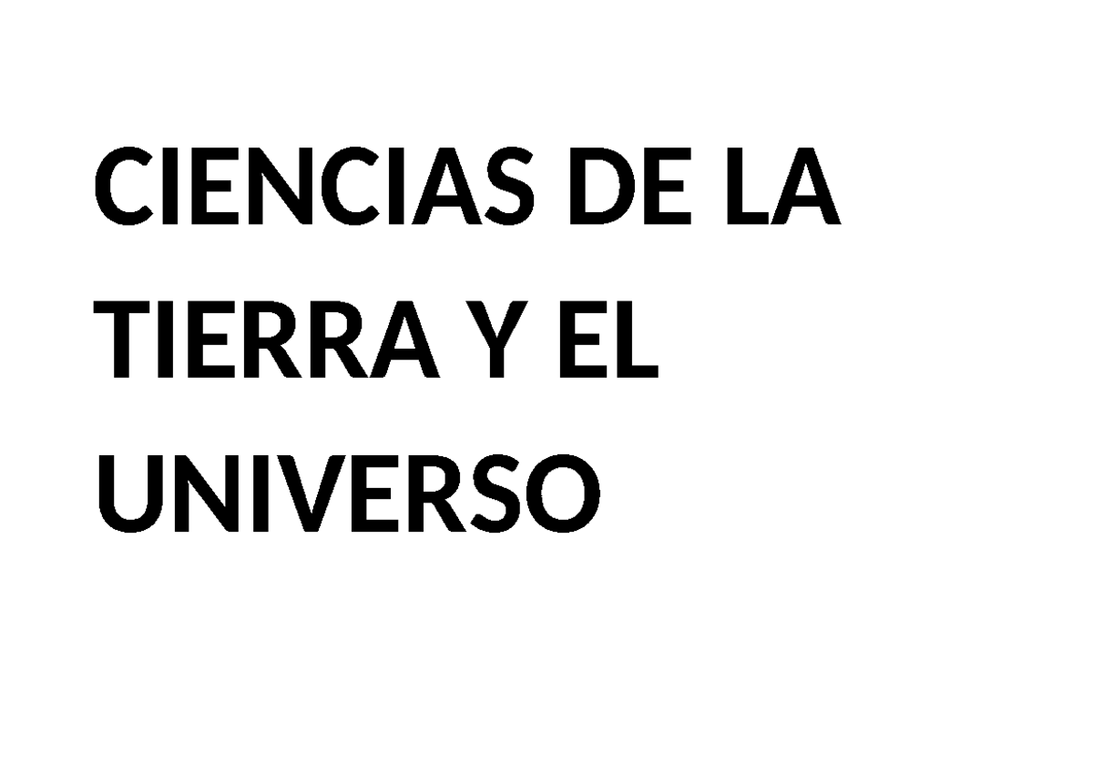 Ciencias DE LA Tierra Y EL Universo - Biología Básica - CIENCIAS DE LA ...