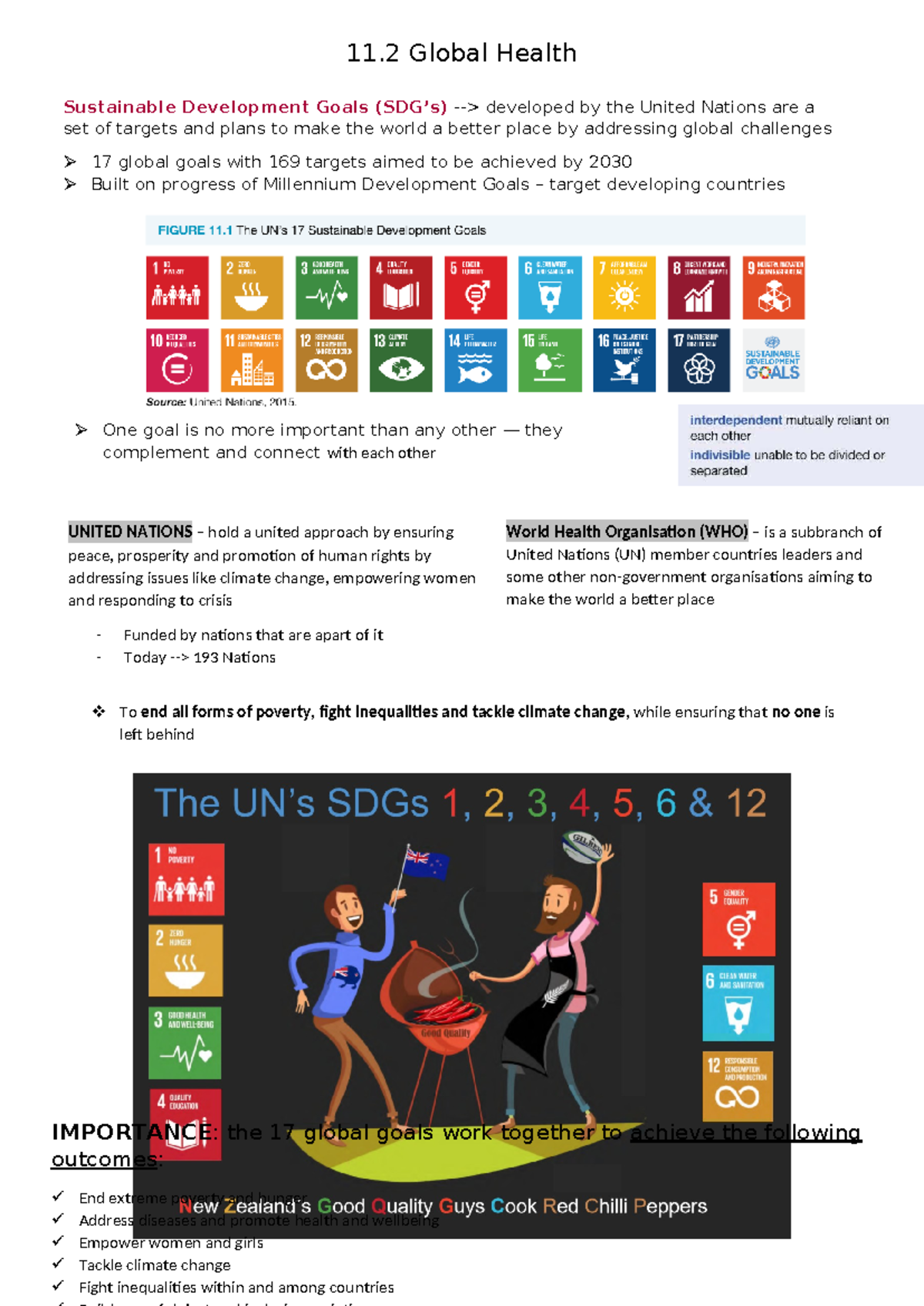 Chapter 11 - SDG Notes: Global Health & Wellbeing Goals (11.2) - Studocu