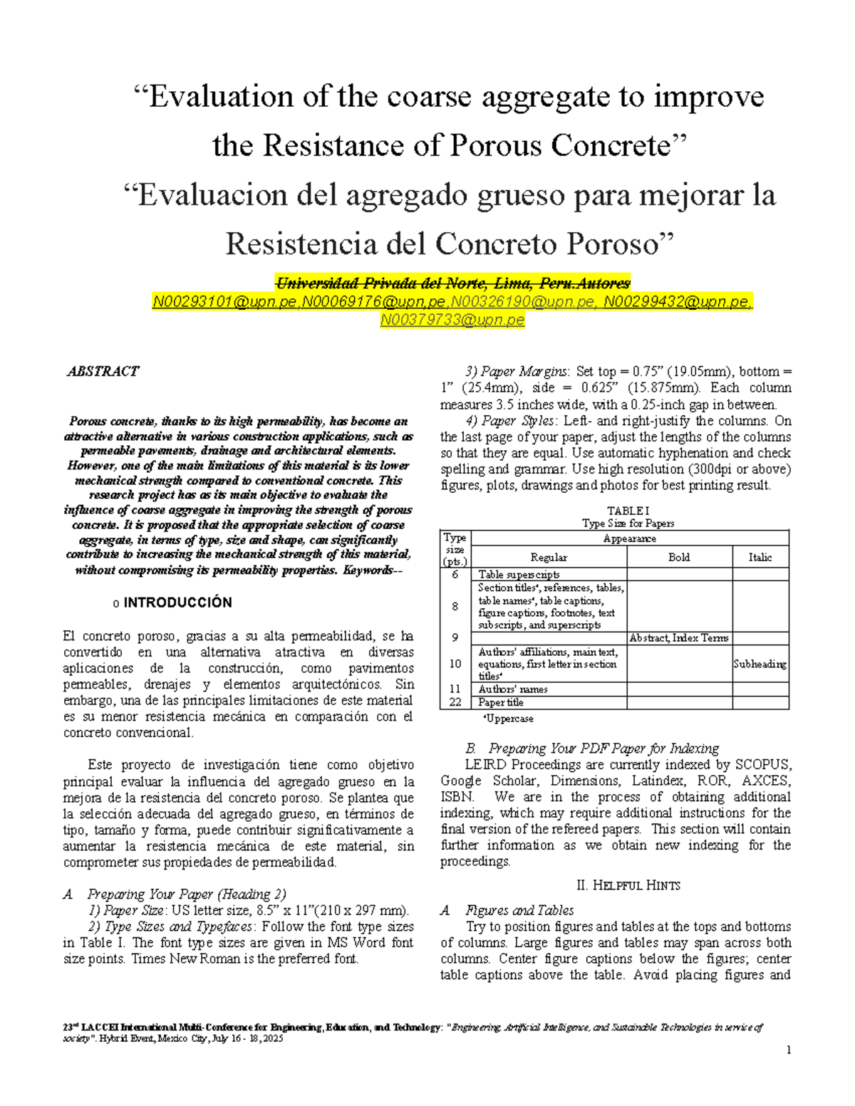 Improving Porous Concrete Strength with Coarse Aggregate Evaluation ...