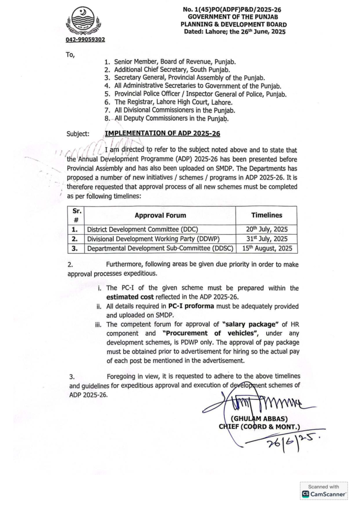 Implementation of ADP 2025-26: Guidelines & Timelines - Studocu